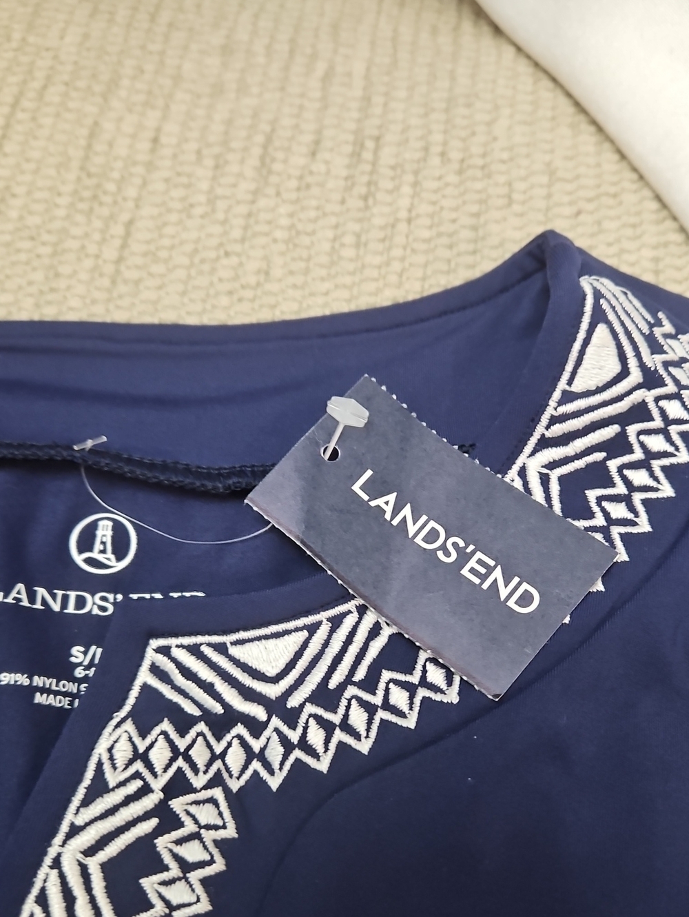 Lands' End | Swim | Lands End Rash Guard Swim Top Embroidered ...